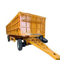China Flatbed Full Trailer with Customers Optional Container Transport Truck Trailer for sale