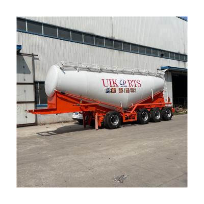 China 4 Axle V-Shape Bulk Cement Truck Powder Tank Mixer Semi Trailer for Customers Optional for sale