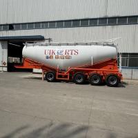 China 4 Axle V-Shape Bulk Cement Truck Powder Tank Mixer Semi Trailer for Customers Optional for sale