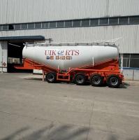 China 4 Axle V-Shape Bulk Cement Truck Powder Tank Mixer Semi Trailer for Customers Optional for sale