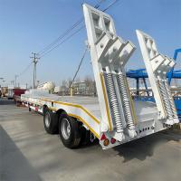 China 13T 14T 16T 18T Axle Semi Trailer Flatbed Tanker Container Trailer Limited Time Offer for sale