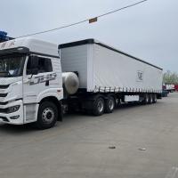 China 60T Max Payload Semi-Trailer 3-Axle Truck Trailer with PVC Custom Color Side Curtain for sale