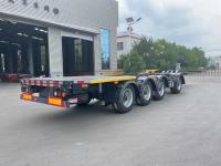 China Truck 2 Axle 20ft 40ft Shipping Container Chassis with Gooseneck Skeleton Semi-Trailer for sale