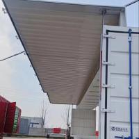 China 130 Ton 53 Ft Tarpaulin Side Curtain Box Open Container Semi-Trailer for Drinks and Vegetable for sale