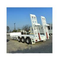 China Steel 3 Axles 40Ft 60Ton Interlink Super Link Flatbed Semi Trailers Customized for sale