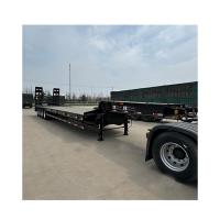 China 15 Workdays Production Time Customers Optional 4 Axles Semi Container Flatbed Trailer for sale