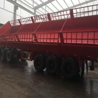 China Customized Semi-Trailer Utility Side Lifting Dump Semi Trailer 13T 14T 16T 18T Axle for sale