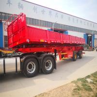China Customized Semi-Trailer Utility Side Lifting Dump Semi Trailer 13T 14T 16T 18T Axle for sale