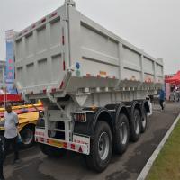 China Truck Trailer Rear Dump Semi Trailer Tipping Trailer with and 16T Axle Made for sale