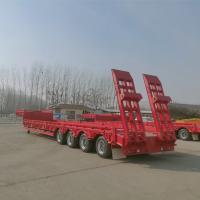 China Flatbed Semi Trailer 40 Ft Flatbed Trailer Semi Truck 13T 14T 16T 18T Axle for sale