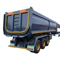 China Semi-Trailer 50 tons End Dump Tipper Truck Trailer for Steel Industry Requirements for sale