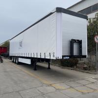 China 40 Ft Insulated Van Box Reefer Semi Trailer Side Curtain Truck Trailer with Air Suspension for sale
