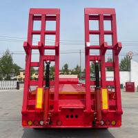 China 5 Axls Low Bed Semi Trailer With In For Max Payload 120T And Truck Trailer And Lowboy for sale