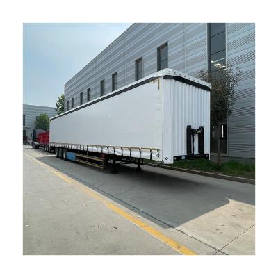 China Customers Optional Dry Van Semi Trailer Cargo Box Container with Customizable Features for sale