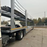 China Steel Semi-Trailer Transport Car Double Deck Carrier Semi Trailers with Semi-Trailer for sale