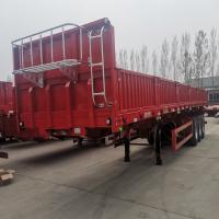 China 120T Max Payload 3 4 Axles Trailer Side Tipper Dump Trailer for Coal Transportation for sale