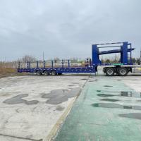 China Double Deck 7/8/9 Car Gooseneck Car Carrier Semi Trailer Truck Trailer in Saudi Arabia for sale