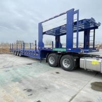 China Double Deck 7/8/9 Car Gooseneck Car Carrier Semi Trailer Truck Trailer in Saudi Arabia for sale