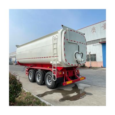 China Energy Saving Tank-Type Rear Rollover Pull Sand And Gravel Semi-Trailer for sale