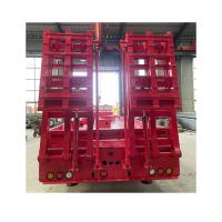 China Low Deck Low Bed Drop Deck Lowbed Truck Semi Trailer With Hydraulic Ramp for Truck Trailer for sale