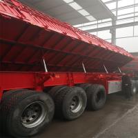 China Mass Production 4-Axle Heavy-Duty Rollover Dump Truck Semi-Trailer with Front Lifting for sale