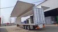 China 53 Ft Insulated Van Box Semi Trailer Curtain Side Truck Trailer Steel Material for sale