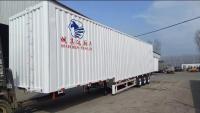 China 53 Ft Insulated Van Box Semi Trailer Curtain Side Truck Trailer Steel Material for sale