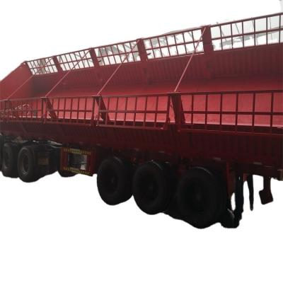China 40Ton Rear Tipping Semi-Trailer with Mechanical Suspension and Steel Material for sale