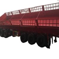 China 40Ton Rear Tipping Semi-Trailer with Mechanical Suspension and Steel Material for sale