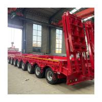 China Air Suspension Low Floor Semi Truck Trailer for Heavy Duty Equipment Transportation for sale