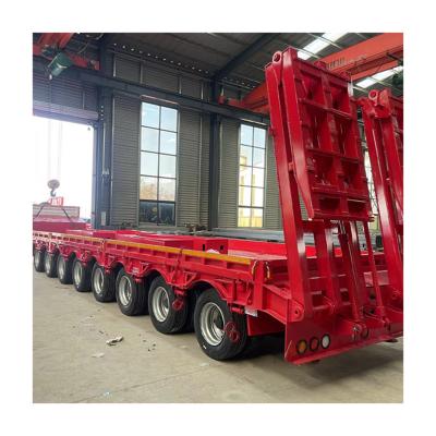 China Air Suspension Low Floor Semi Truck Trailer for Heavy Duty Equipment Transportation for sale