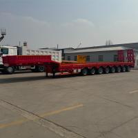 China Air Suspension Low Floor Semi Truck Trailer for Heavy Duty Equipment Transportation for sale