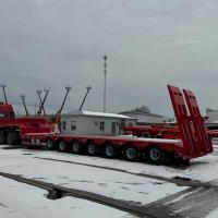 China Air Suspension Low Floor Semi Truck Trailer for Heavy Duty Equipment Transportation for sale
