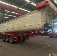 China Heavy-Duty Steel Tank-Type Rear Rollover Semi-Trailer for Sand and Gravel Transport for sale