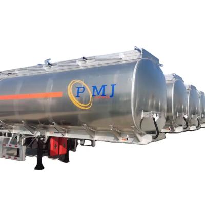 China Durable 3-Axle 40000-50000 Liter Carbon Steel Diesel Transport Tank Truck Semi-Trailer for sale