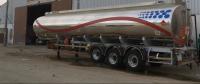 China Durable 3-Axle 40000-50000 Liter Carbon Steel Diesel Transport Tank Truck Semi-Trailer for sale