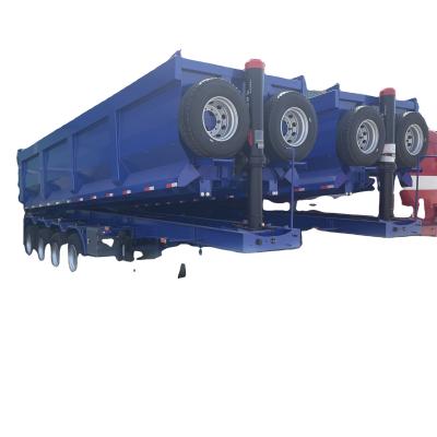 China 80T Aluminium Rear Hydraulic Tipping Dump Truck Semi-trailer For Used Supply Chain for sale