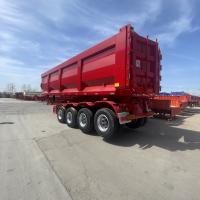 China 80T Aluminium Rear Hydraulic Tipping Dump Truck Semi-trailer For Used Supply Chain for sale