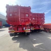 China 80T Aluminium Rear Hydraulic Tipping Dump Truck Semi-trailer For Used Supply Chain for sale