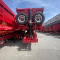 China 80T Aluminium Rear Hydraulic Tipping Dump Truck Semi-trailer For Used Supply Chain for sale