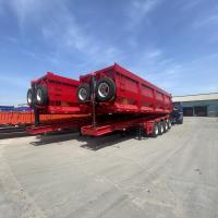 China 80T Aluminium Rear Hydraulic Tipping Dump Truck Semi-trailer For Used Supply Chain for sale