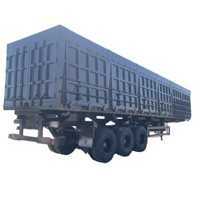China Multifunctional Side Wall Semi-trailer Flatbed Cargo Semi Trailer for Truck Sale for sale