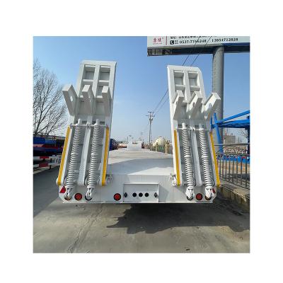 China 23220*3600*2750mm Heavy Duty Lowboy Lowbed Trailer for Transporting Heavy Machines for sale