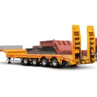 China HUAXIANG3 4 Axle Gooseneck Cargo Truck Trailer with 900000KG Max Payload Capacity for sale