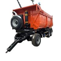 China Full Trailer 4-Axle Low-Bed Semi-Trailer with Max Payload 30000 kg and Durable Design for sale