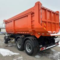 China Full Trailer 4-Axle Low-Bed Semi-Trailer with Max Payload 30000 kg and Durable Design for sale