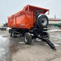 China Full Trailer 4-Axle Low-Bed Semi-Trailer with Max Payload 30000 kg and Durable Design for sale