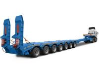 China Customizable Steel Multi-Bridge Low-Flatbed Transporter Mechanical Suspension for sale