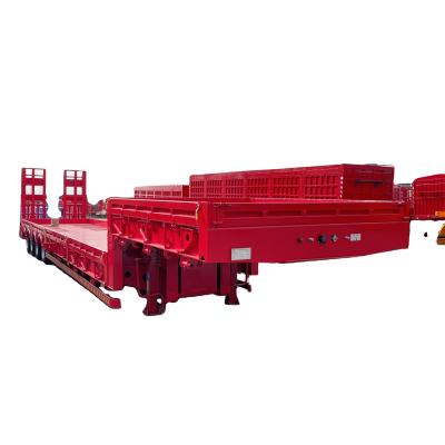 China Max Payload 30000 kg Low Flat Plate Semi-Trailers for Truck Trailer for sale