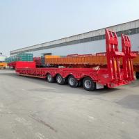 China Max Payload 30000 kg Low Flat Plate Semi-Trailers for Truck Trailer for sale